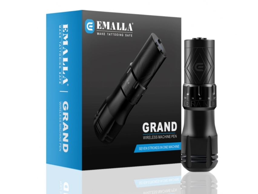 Bezdrátový tetovací pen strojek EMALLA GRAND - představení.